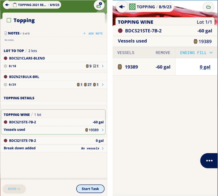 InnoApp: How to complete Topping and Top-Off